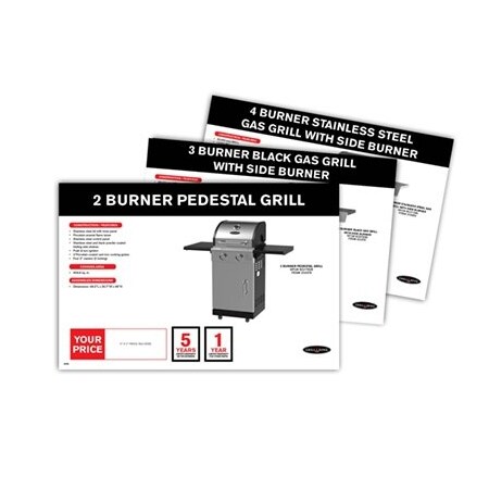 Retail First GrillZone Fact Tags, 4PK TVGZGRFT01 | Zoro