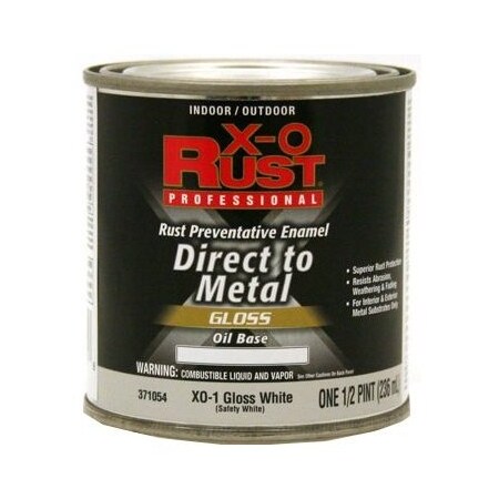True Value X-O Rust DTM Rust Preventative Paint, Oil Base, Gloss, White ...