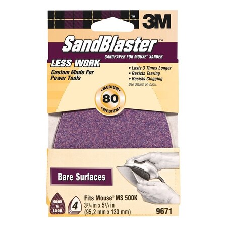 3M Mouse Sandppr 80G Cd4 9671 | Zoro