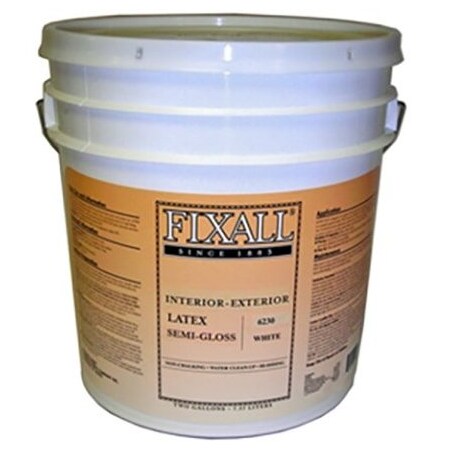Icp/Fixall PAINT LATEX SEMI GLOSS 5GAL WHITE F62300-5 | Zoro