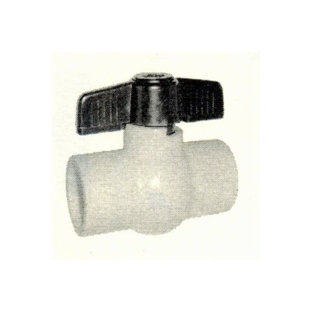 Smith-Cooper Ball Valve, 2 in. Sxs Pvc 40 Wht 02939522N | Zoro