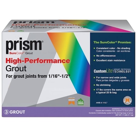 Custom Accessories Grout Prism 17lb No185 New Tpe CPG18517 | Zoro