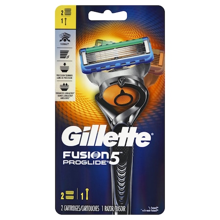 Gillette Fusion5 Proglide Razor With 2 Cartridges 759465 | Zoro