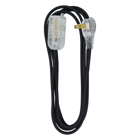 Woods Southwire Extension Cord, 16/2 AWG Cable, Male, 8 ft L, Black ...