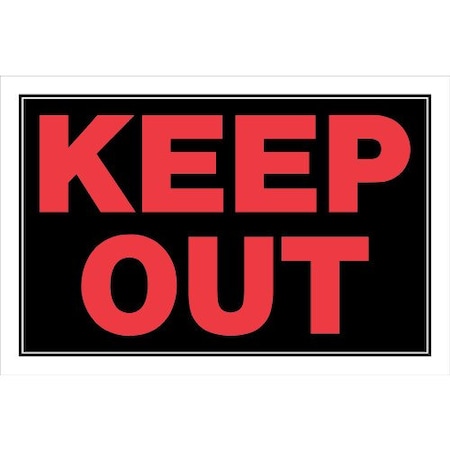 Hillman 8X12 Blk/Red Out Sign 839898 | Zoro