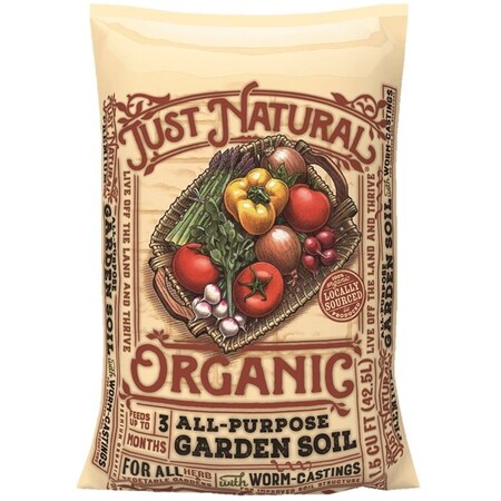 Oldcastle Jolly Gardener Just Natural Premium Garden Soil, 1 cu-ft Bag ...