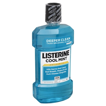 Listerine Antiseptic Mouthwash Cool Mint 1 liter 33.8 Fl. Oz 14451 | Zoro