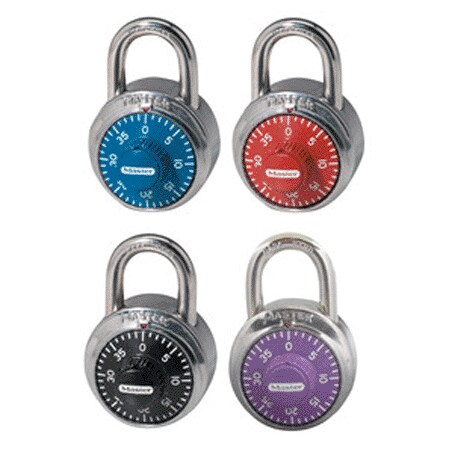 Master Lock No.1505 Combination Padlock Colored Dial 1505D | Zoro