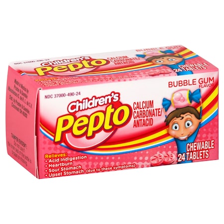 Pepto-Bismol Pepto Childrens Bubblegum, 24PK 223336 | Zoro
