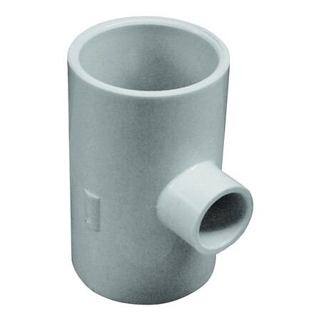 Genova Lasco 401209Bc Reducing Pipe Tee, 1-1/2 X 1/2 In, Slip, Pvc, Sch ...