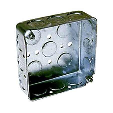 Hubbell Electrical Box, 21 cu in, Square Box Type, 2 Gang(s), Steel ...