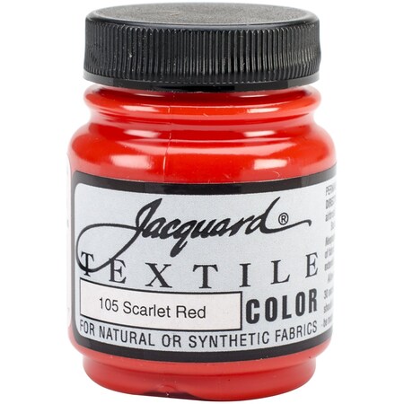 Jacquard Products SCARLT RED-TEXTILE COLOR PAINT TEXTILE-1105 | Zoro