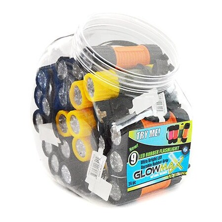 Glowmax GLOW MAX 9 LED RUBBER FISHBOWL/24 G-9RUBR-FB24 | Zoro
