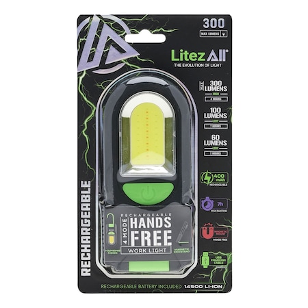 Litezall Rechargeable Work Light and Emergency Light LA-RCHOVLWRK-8/16 ...