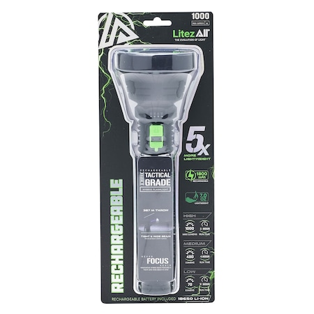 Litezall Rechargeable Ultac Ultra Lite Soft Touch Flashlight LA-ULTAC2 ...