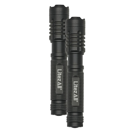 Promier Products 120 Lumen Compact Tactical Flashlight 2 Pack LA-120x2 ...