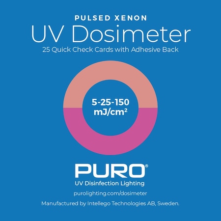 Puro Dosimeter Card, High Dose, 25PK DC-P-HD-25 | Zoro