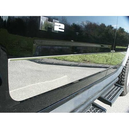 Qaa Stainless Steel Rocker Panel Exterior Trim 4Pc Fits 2003-2009 ...