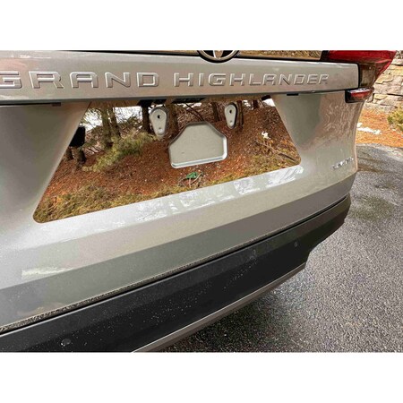 Qaa Stainless License Plate Bezel 1Pc Fits 2024 Toyota Grand Highlander ...