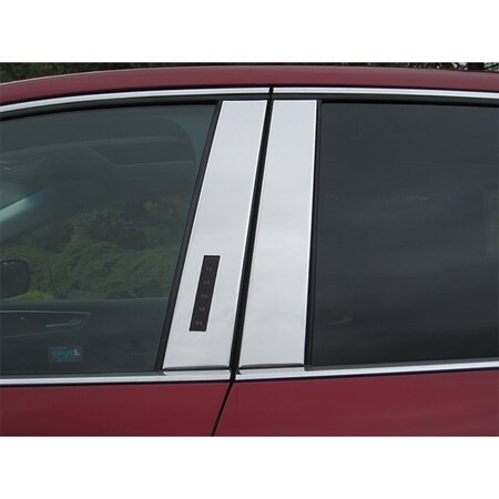 Qaa Stainless Steel Pillar Trim 4Pc Fits 2015-2024 Ford Edge PP55610 | Zoro