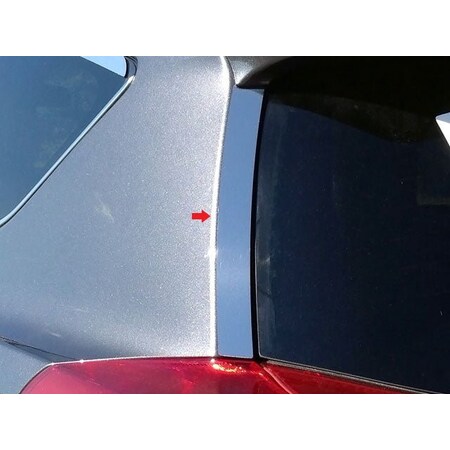 Qaa Stainless Steel Rear Window Exterior Trim 2Pc Fits 2013-2018 Toyota ...
