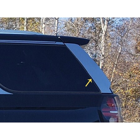 Qaa Stainless Steel Rear Window Exterior Trim fits Chevrolet Tahoe ...