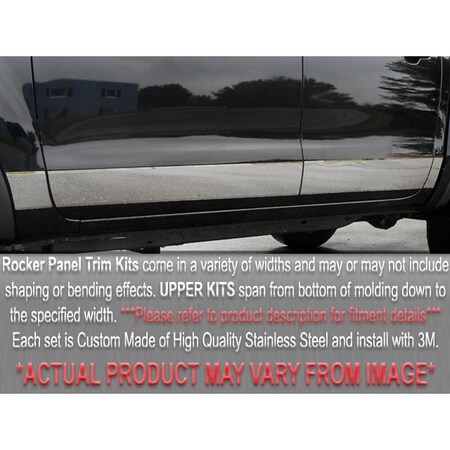 Qaa Stainless Rocker Panel Exterior Trim 12Pc Fits 1999-2006 GMC Sierra ...