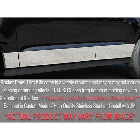 Qaa Stainless Rocker Panel Exterior Trim 10Pc Fits 2002-2008 Dodge Ram ...