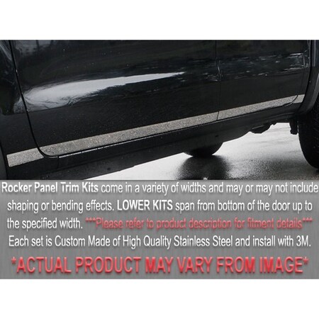 Qaa Stainless Rocker Panel Trim 8Pc Fits 2004-2007 Chevrolet Malibu ...