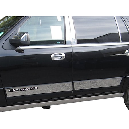 Qaa Stainless Steel Rocker Panel Exterior Trim 4Pc Fits 15-17 Lincoln ...