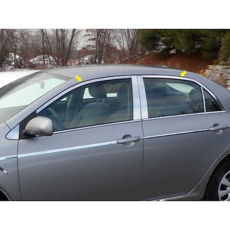 Qaa Stainless Steel Window Exterior Trim 4Pc Fits 2009-2013 Toyota ...