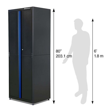 Montezuma Storage Cabinet, 79.96 in H, 30.55 in W, 24.02 in D, Black ...
