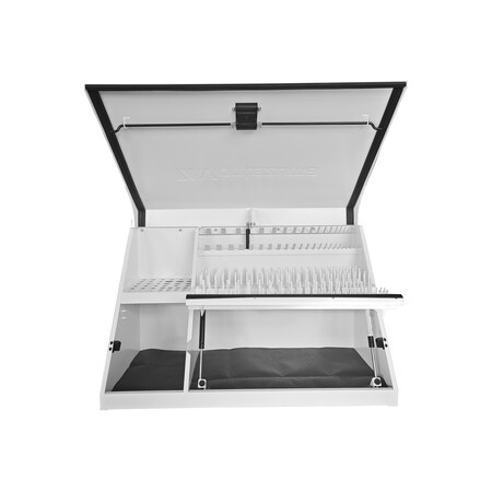 Montezuma Triangle Tool Box, White, Steel, 36 in W x 17 in D XL450-WB ...