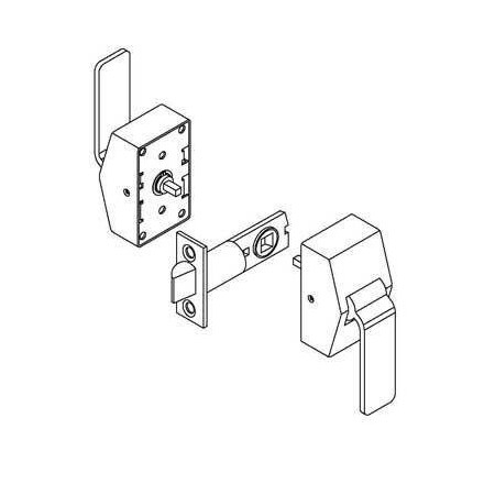 Abh 605A US32D 5in Backset Cylindrical Push & Pull Hospital Latch ...