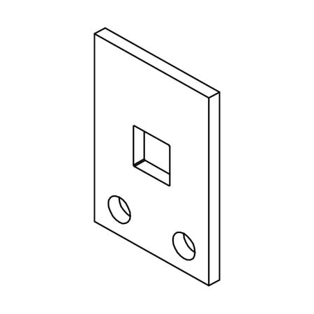 Sargent 97-0522 Lower Hub Plate for 704 and 710 ET Exit Trim 970522 | Zoro