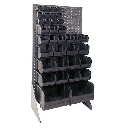 Quantum Storage Systems Steel Louvered Floor Rack, 36" W x 12-1/2 in D ...
