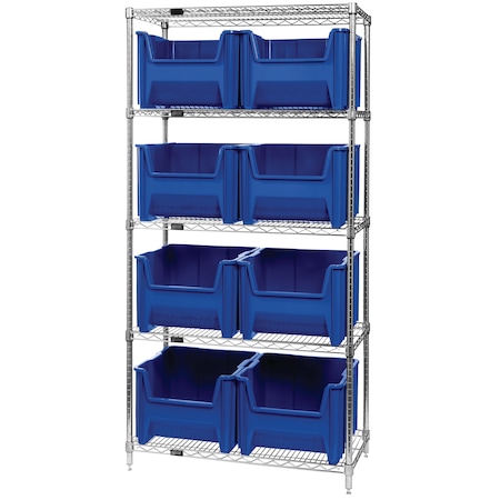 Quantum Storage Systems Giant Stack Container Wire Shelving Systems WR5 ...