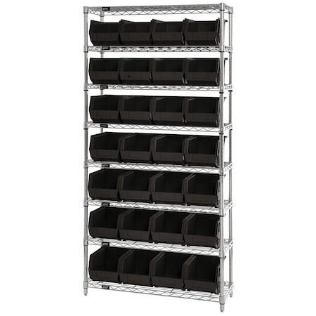 Quantum Storage Systems Giant Open Hopper Wire Shelving Systems WR8 ...