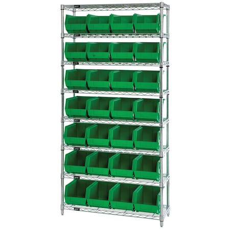 Quantum Storage Systems Giant Open Hopper Wire Shelving Systems WR8 ...