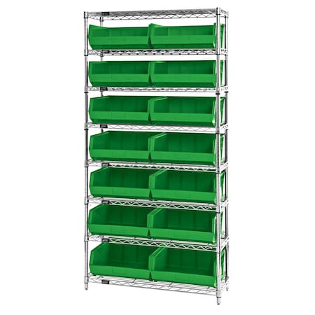 Quantum Storage Systems Giant Open Hopper Wire Shelving Systems WR8 ...