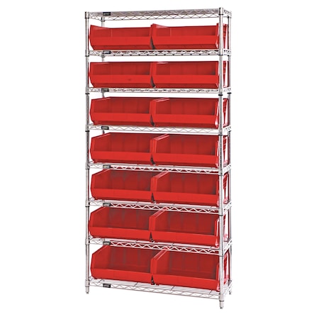 Quantum Storage Systems Giant Open Hopper Wire Shelving Systems WR8 ...