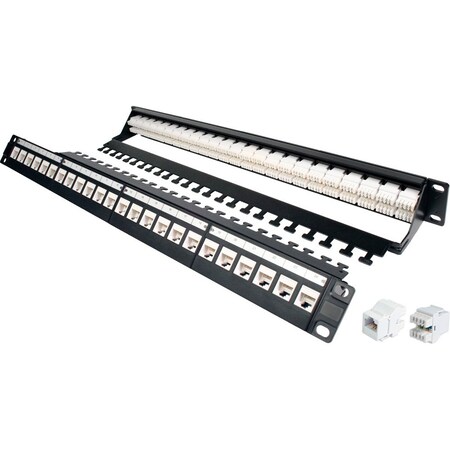 Quest Technology International Cat6A Utp Patch Panel W/ Cable Manager ...