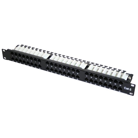Quest Technology International Cat6 Utp Patch Panel - 48-Port, High ...