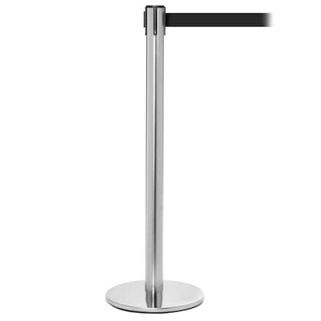 Queue Solutions Retractable Belt Stanchion, Red, 13 ft Length, Satin ...