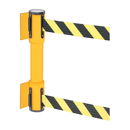 Queue Solutions WallMaster Twin 400, Yellow, 15' Yellow/Black CAUTION ...