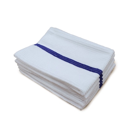 R & R Textile Microfiber Bar Mop, 15"x18", Blue Stripe. PK 12 WW73060 ...