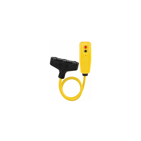 Tower Manufacuring Tower GFCI male plug & triple tap cord set 2 ft. 15 ...