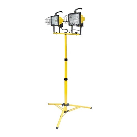 U.S. Wire & Cable Portable 2 Light Stand w/7' Tripod 46003N | Zoro