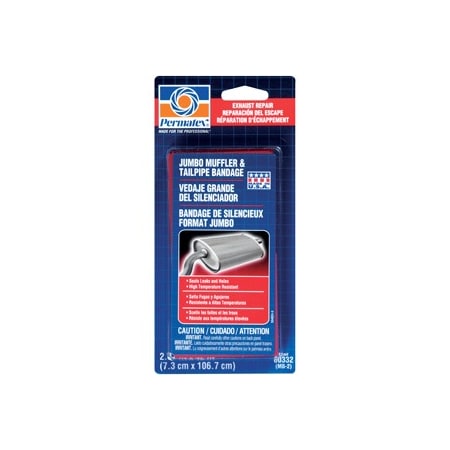 Permatex Automotive Muffler &Tailpipe Bandage Jumbo 120.54sq in carded ...