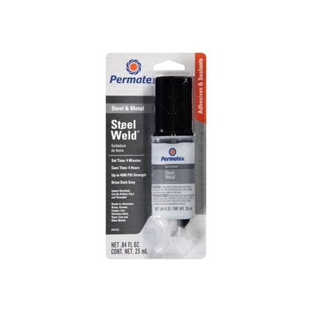 Permatex PERMAPOXY 4 Min. Multi-Metal Epoxy Grey .84 dual syringe 84109 ...